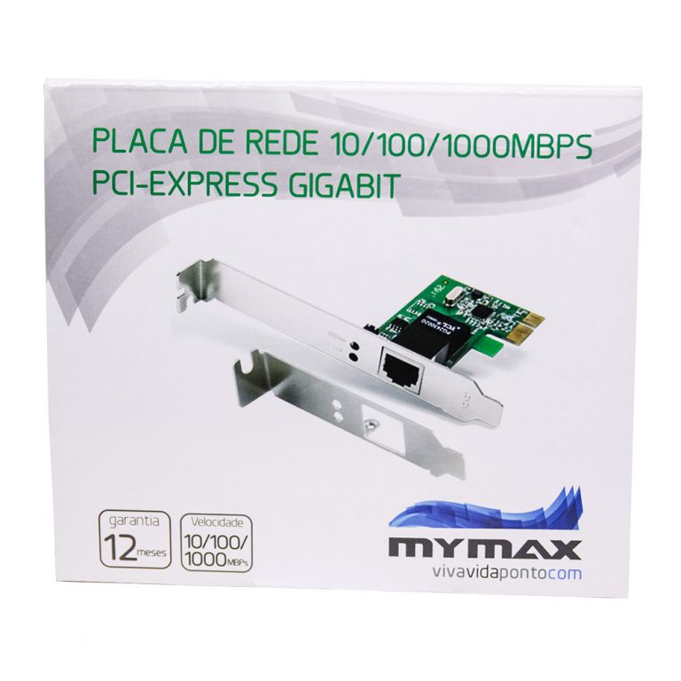 Placa de Rede 10/100/1000Mbps PCI Express Gigabit - Mymax do Brasil