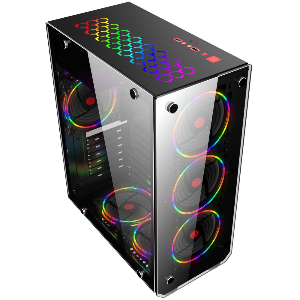 Gabinete Gamer Vulcano USB 3.0 Preto - Mymax do Brasil