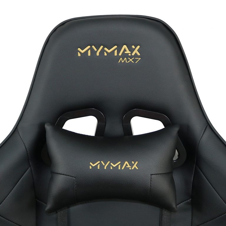 Cadeira Gamer MX7 Preto Gold - Mymax - Acabamento Premium